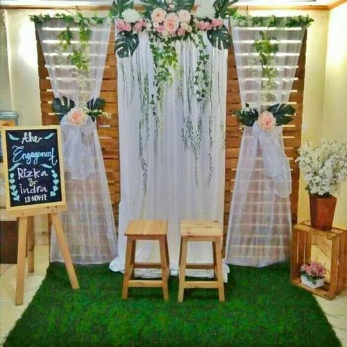 Jual Wooden wedding backdrop, Backdrop wedding kayu JATI BELANDA perpcs ...