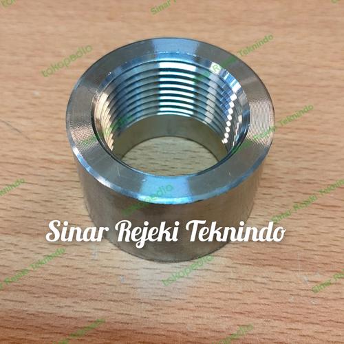 Jual Half Coupling SS304 Class 3000 NPT 3/4" inch / Half Stainless ...