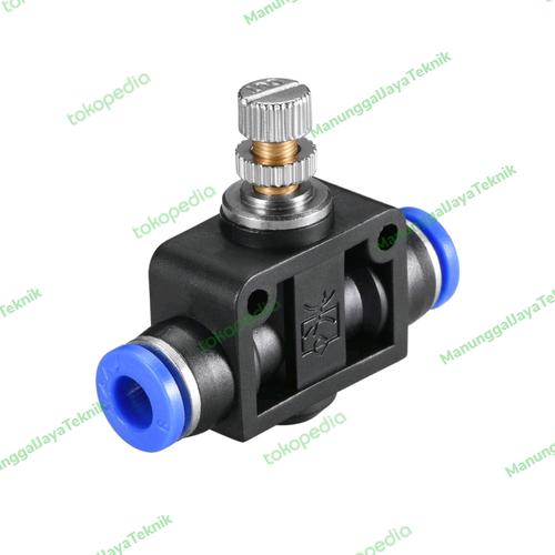 Jual speed control 6mm/ pneumatic flow control selang 6mm x 6mm ...