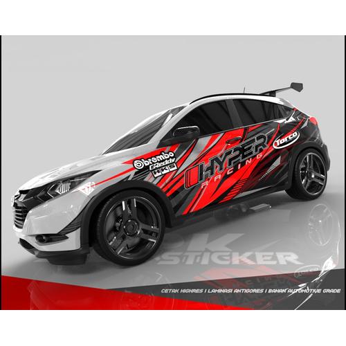 Jual STICKER VARIASI HRV HYPER RACING | Decal Sticker Mobil - Kota ...