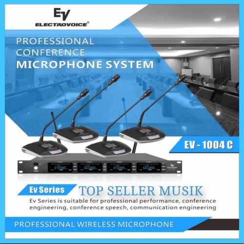 Jual Mic Meja Wireless EV ElectroVoice EV-1004C Mic 4 Meja Conference ...