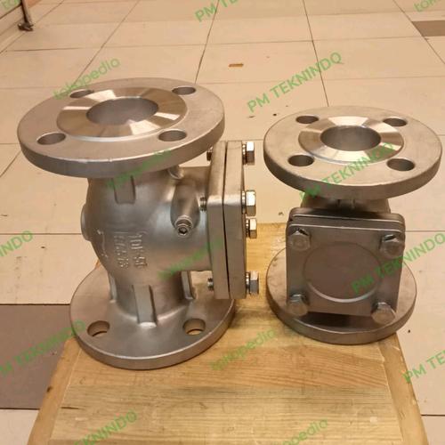 Jual Swing Check Valve Stainless SS304 JIS 10K FLANGE 3" inch /DN80 ...