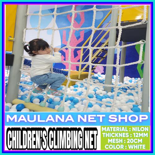 Promo jaring panjat anak tebal 12 mm bahan nilon / climbing net ...