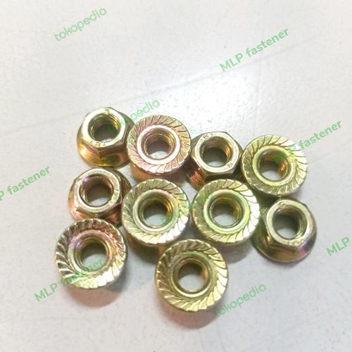 Jual Mur flange m8 / Flange nut putih/kuning - Kota Bekasi - MLP ...