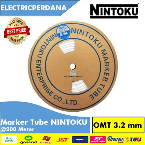 Jual Marker Tube 3,2mm 200Mtr/Roll Kabel Marker Label OMT 3.2 Putih ...