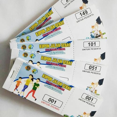 Jual Cetak Voucher Promo / Gift Voucher Custom ukuran 10 cm X 4 cm ...