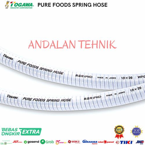 Jual Selang Togawa Fure Foods Spring Hose 1 inch 25 x 33 mm Harga ...