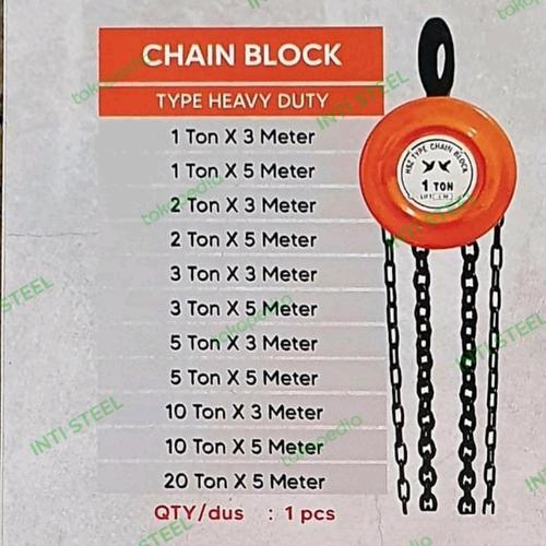 Jual Chain Block 1 ton x 3 meter Takel Katrol Kerekan - Kota Semarang ...
