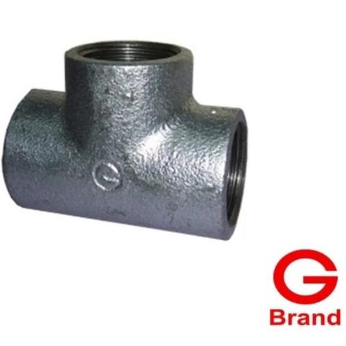 Jual Galvanized Equal Tee Galvanis Besi 1/2" inch Drat BSPT G Brand ½ ...