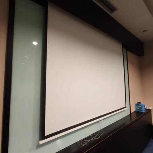 Jual Screen/layar proyektor gantung tarik 120" 4:3 manual 250cm x180 cm ...