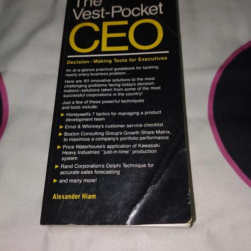 Jual The Vest-Pocket CEO, Alexander Hiam. Original. Buku roket (kecil ...