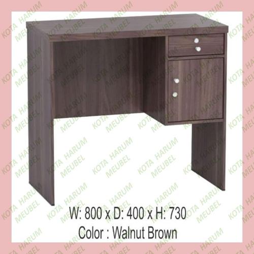Jual meja kantor meja kios meja kecil uk 80 cm mt 80 coklat matkens ...