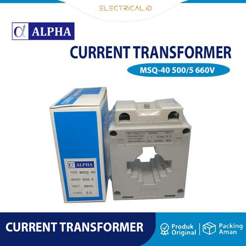 Jual Current Transformer CT MSQ-40 500/5A Brand ALPHA - Kota Tangerang ...
