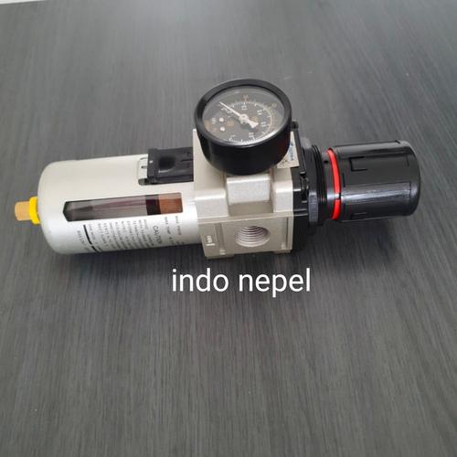 Jual filter regulator angin 3/8 AW 3000-03 AUTO drain air PNEUMATIC ...