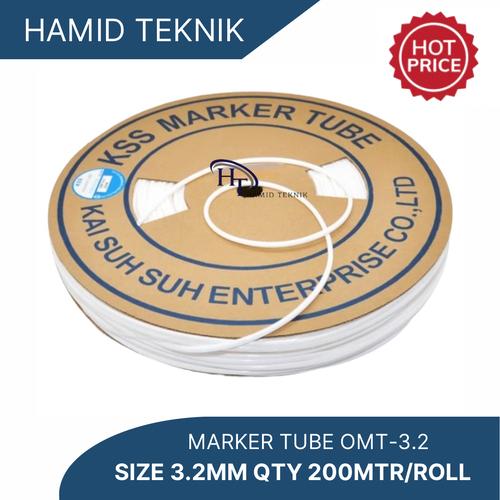 Jual Marker Tube 3.2mm ( 200Mtr/Roll ) - OMT-3.2 Putih KSS - Jakarta ...