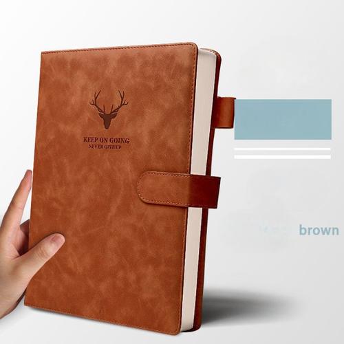 Jual Buku Catatan Notebook Cover Kulit Magnetic Buckle A5 Premium ...