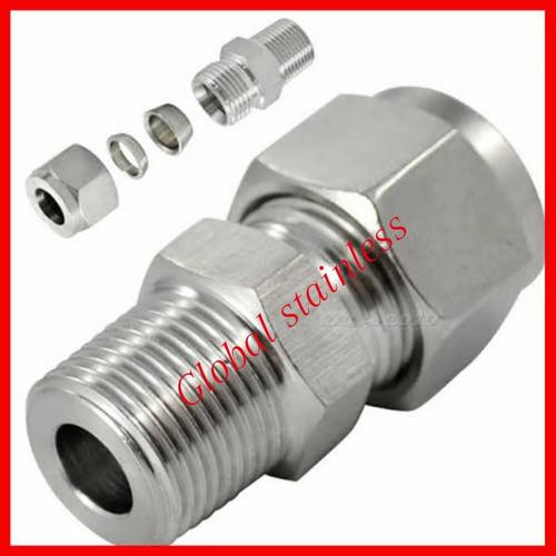 Jual Male Connector SS316 Od 3/4 × 3/4" Npt / Fitting Tube stainless ...