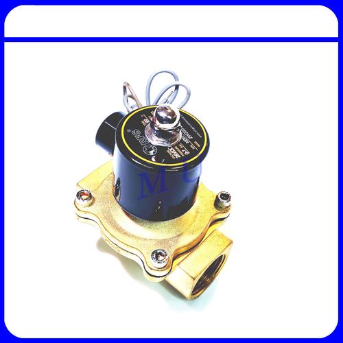 Jual 2W250-25 /UW25: 1"; 2 Way Solenoid Valve Kuningan NC; Premium - Coil Bulat, AC 220V ...
