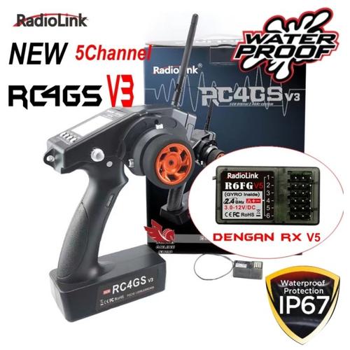 Jual RadioLink RC4GS V3 2.4GHZ 5CH Transmitter R6FG Receiver Giro - Waterproof - Kota Semarang ...