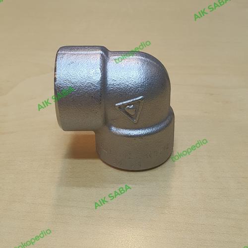 Jual Elbow 90 derajat 1 inch Ss 304 Socket Sw Class 3000/kne sw ...