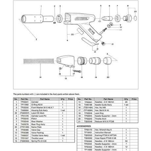 Jual Rear Bolt Assy for Jet Chisel JEX 24 TA93278 - Jakarta Barat ...