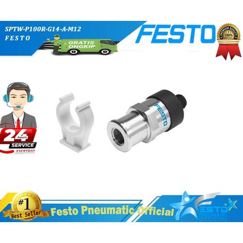 Jual FESTO PartNo: 8000108 SPTW-P100R-G14-A-M12 Pressure transmitter ...