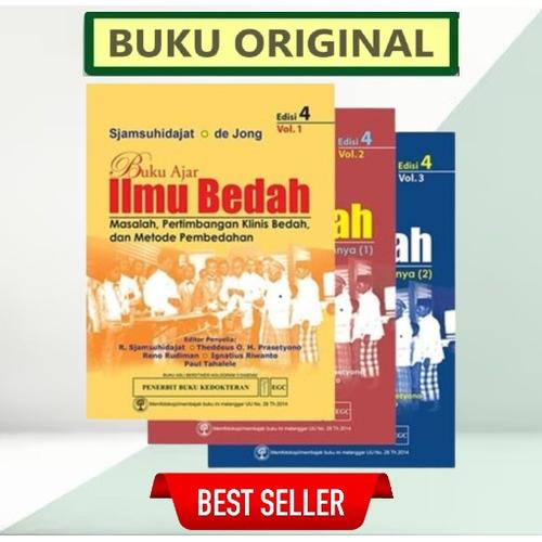 Jual ORIGINAL Buku Ajar Ilmu Bedah Edisi 4 - Jilid 1,2,3 - De Jong - Jakarta Barat - Oribook ...
