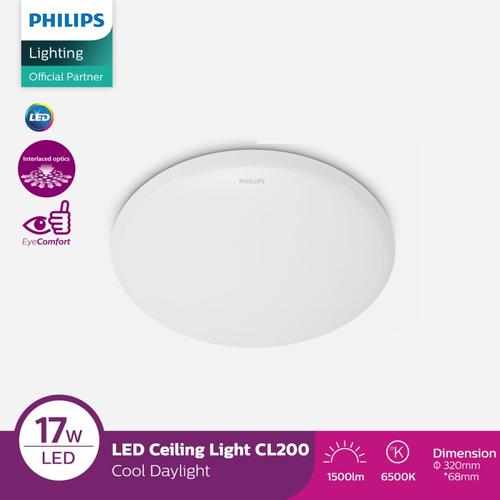 Promo Philips CL200 17W EC RD LED Ceiling - Lampu Plafon 32cm PUTIH ...