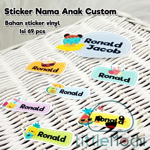 Jual Sticker label nama anak custom / Stiker nama anak / stiker nama ...
