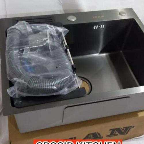 Jual PRAKTIS BAK CUCI PIRING 1 LUBANG HITAM 7545 ISAN / KITCHEN SINK ...