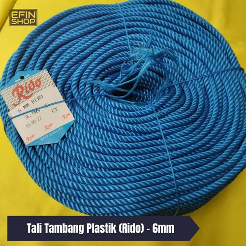 Jual Tambang 6 mm / Tali Tambang Plastik Merk Rido D 6mm Per Roll ...