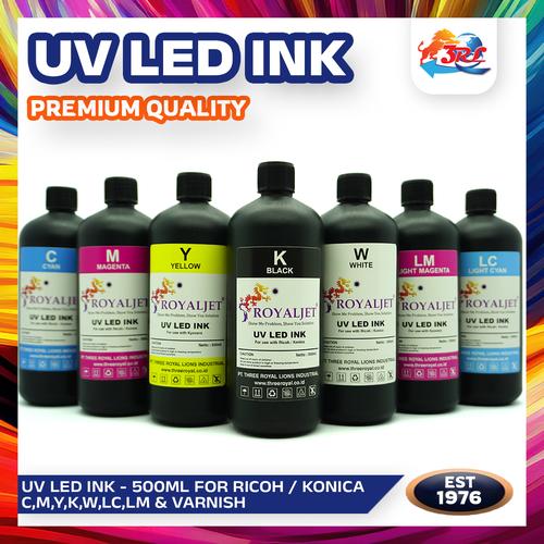 Promo Tinta UV LED Printhead RICOH / KONICA - Semi flexible Moderate to soft - Cyan - Kab ...