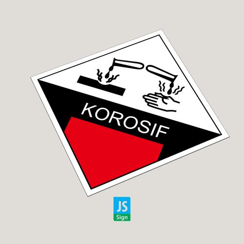 Jual STIKER simbol Limbah B3 - KOROSIF - XL(30x30cm) - Kota Malang - JS ...