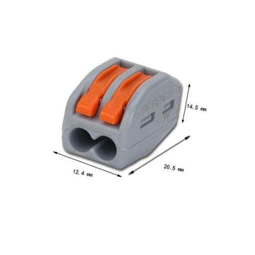 Jual HK Connector Konektor Kabel 2 Pin 2p PCT 212 TAB mod Terminal WAGO ...