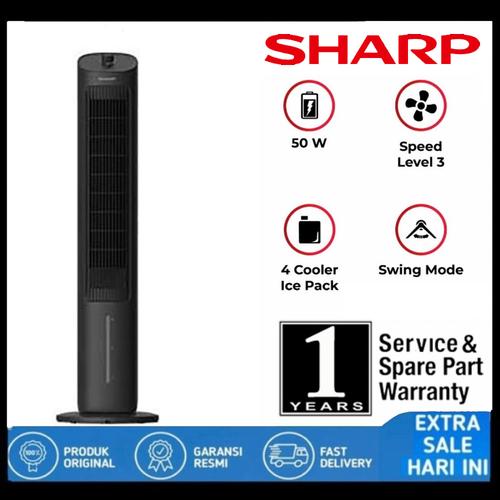 Jual AIR COOLER TOWER SHARP PJ-R34TY-B Penyejuk Ruangan - 4 liter ...