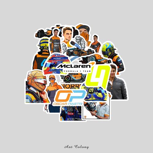 Jual Stiker Formula 1 F1 Sticker Vinyl Doff Laminasi | Sticker McLaren ...