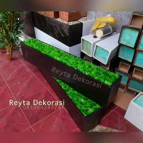 Jual Vas Lengkap Dengan Busa Dan Rumput _ Pot Partisi Pot Panjang Pot ...