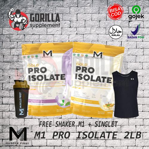 Jual MUSCLE FIRST WHEY PRO ISOLATE GOLD 2LBS 912 GRAM M1 MUSCLEFIRST ...