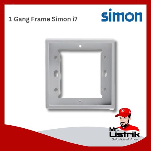 Jual Simon i7 Frame 1 Gang - 700610N - White - Jakarta Barat - Mr Listrik | Tokopedia