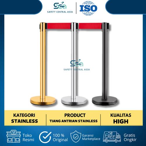 Jual Tiang Antrian Stainless Queue Line Pembatas Antrian Bank ...