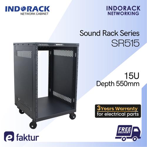 Jual INDORACK Audio Rack 15U Depth 550mm Rak Audio Sound System Mixer ...
