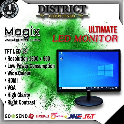 Jual Monitor LED 19 inc Magix HDMI - Port VGA + HDMI, tanpa kayu - Kota ...