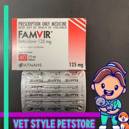 Jual Famvir 125mg 40tabs original anti virus kucing - per box - Kab ...