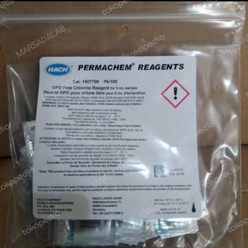 Hard Water Test Kit Hach DPD Free Chlorine Reagent Powder Pillows - 5mL ...