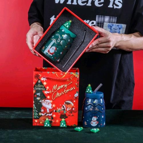 Jual Gelas Christmas Gift Set Premium / Hampers Natal - Hijau - Kota ...