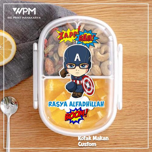 Jual Kotak Makanan Bento Box Food Container Putih Minimalis / KOTAK ...