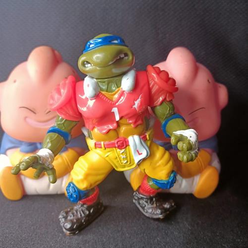 Jual TMNT ninja turtles leonardo football loose figure vintage ...