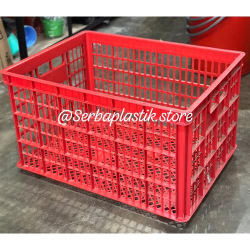 Jual Kontainer container krat keranjang plastik pabrik warna roda besar ...