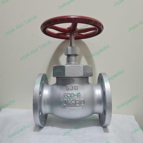 Jual globe valve 2" inch kitz DN50 jis 10k FCD-S Cast iron flange steam ...