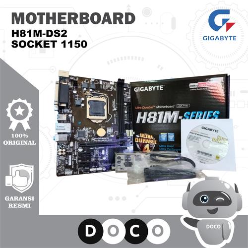 Jual Gigabyte Motherboard Mobo H81M-DS2 Soket 1150 Desktop Mainboard PC ...